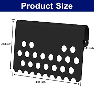 Griddle Grease Gate, Stainless Steel Rear Food Filter Mesh Screen Blocks, Grill Grease Blocker with Screws for Blackstone Flat Top Griddle and Other Grills(Black)