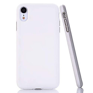 BAISRKE Case for iPhone XR, Hybrid Heavy Duty Protection Case Hard Plastic & Soft TPU Sturdy Shockproof Armor High Impact Resistant Cover for iPhone XR [White]