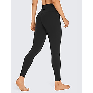 CRZ YOGA Butterluxe High Waisted Lounge Legging 28'' - Workout Leggings for Women Buttery Soft Yoga Pants Black Medium