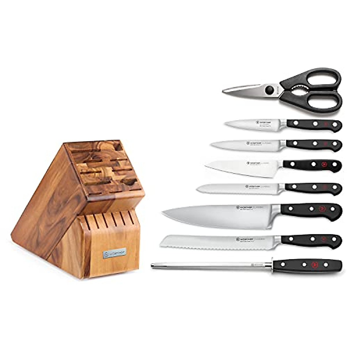 WÜSTHOF Classic 9-Piece Knife Block Set