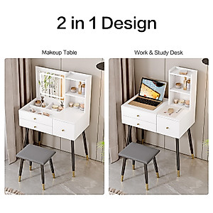 White Vanity Set with