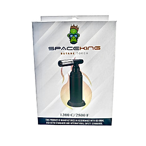 Space King Heavy Duty Single Jet Torch Lighter - Adjustable Flame - Perfect for Camping, Kitchen, Backyard, Travel, Beach, BBQ, Mountain, Outdoors, Travel, Welding, Garage, and more. (Red)