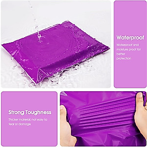 Metronic Poly Mailers 10x13 100 Pcs, Large Shipping Bags for Clothing | Strong Adhensive Mailing Bags for Small Business, Shipping Envelopes, Tear-resistant Packing Bags in Purple