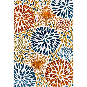 nuLOOM Monique Floral Indoor/Outdoor Area Rug, 5x8, Multi