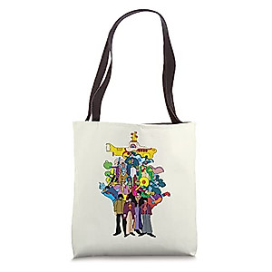 The Beatles - Yellow Submarine Collage Tote Bag