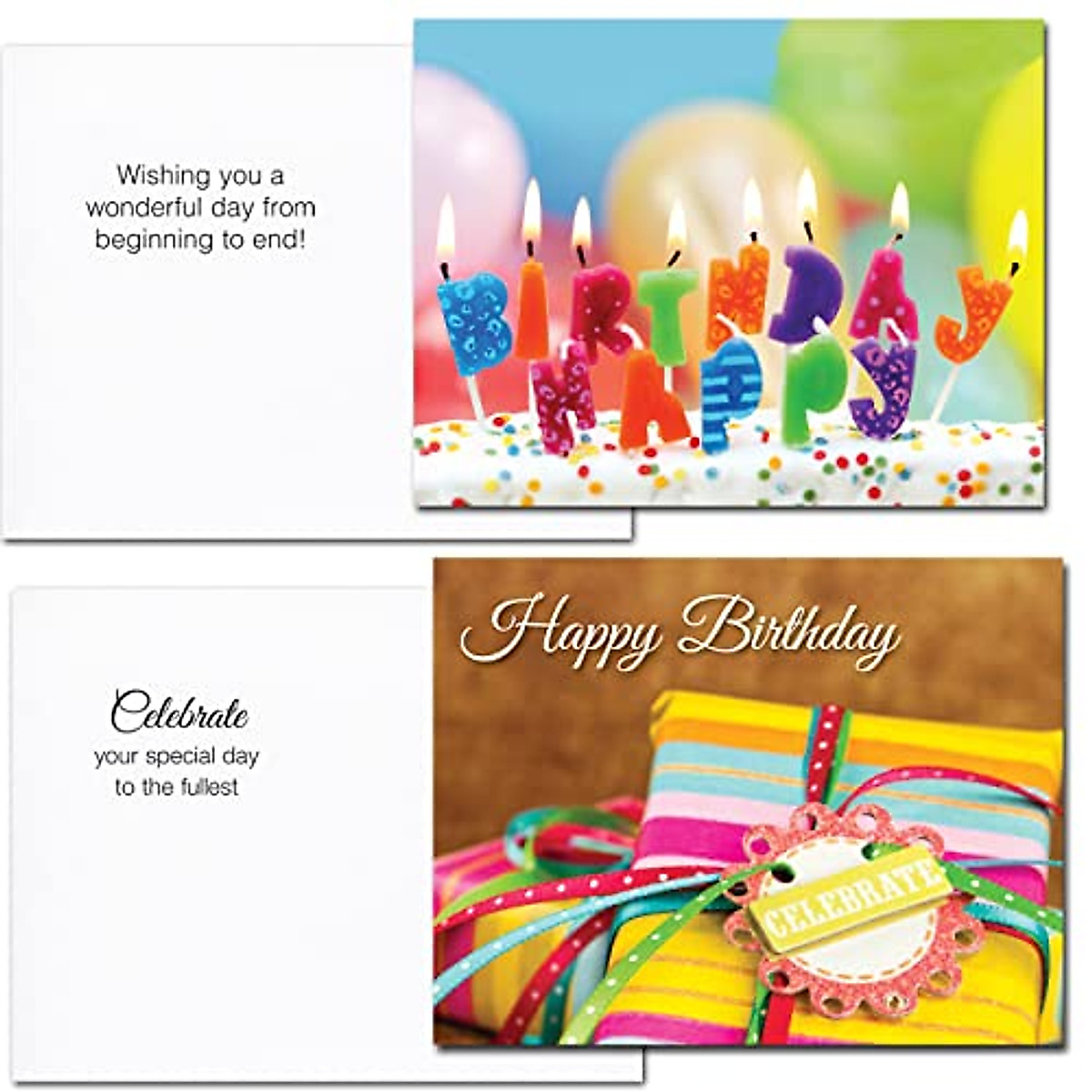 POSTCARDS: 60 Birthday Postcards -12 Designs with Messages Boxed Made in USA by CroninCards
