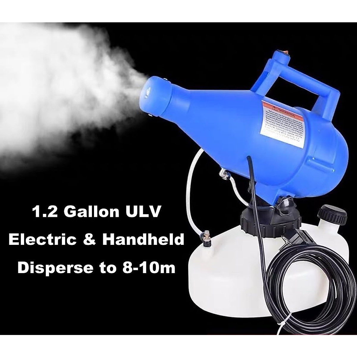 1.2 Gallon ULV Sprayer, Electric Mister, Environmental Atomizer Home Spray Indoor Outdoor Mist Maker for Office Restaurant Hotel Church School Theater Workshop Garden Yard (1pc)