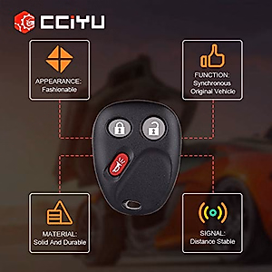 cciyu Replacement Keyless Entry Remote Replacement for 15008008 15008009 Control Key Fob Clicker