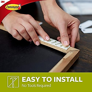 Command Medium and Large Picture Hanging Strips, Damage Free Hanging Picture Hangers, No Tools Wall Hanging Strips for Living Spaces, White, 4 Medium Pairs and 8 Large Pairs