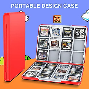 HEIYING Game Card Case for Nintendo 3DS 3DSXL 2DS 2DSXL DS DSi,Portable 3DS 2DS DS Game Cartridge Holder Storage with 24 Game Card Slots.