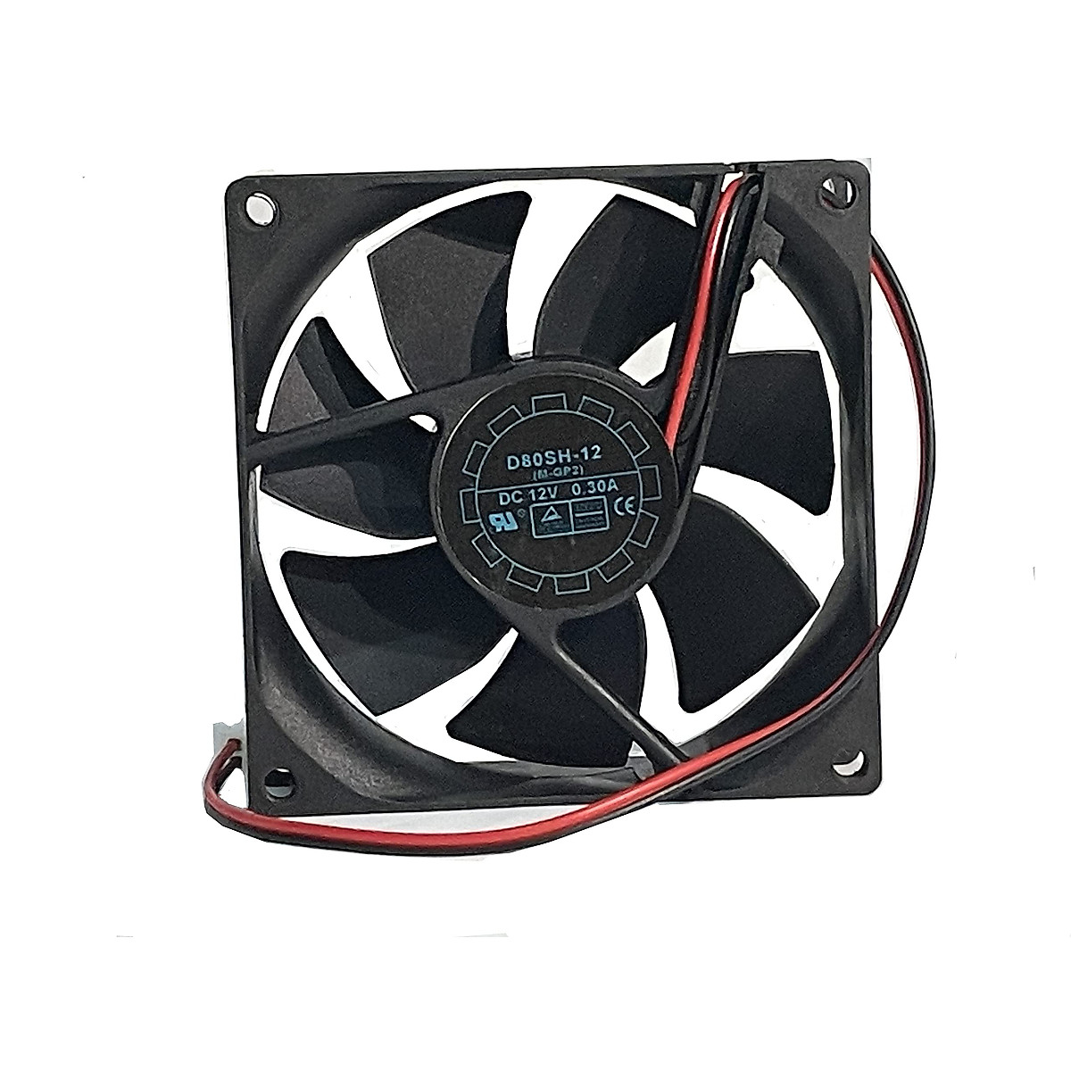 D80SH-12 Fan M-GP2 0.30amp 2.16W 80mm 8025 2-Wire Power Supply Cooling Fan