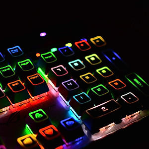104 Keycaps ROG Backlit Keycap for Corsair K70 Lux K95 K65 K63 K68 K70 MK.2 K95 Platinum Strafe MK.2 Mechanical Keyboards Gaming
