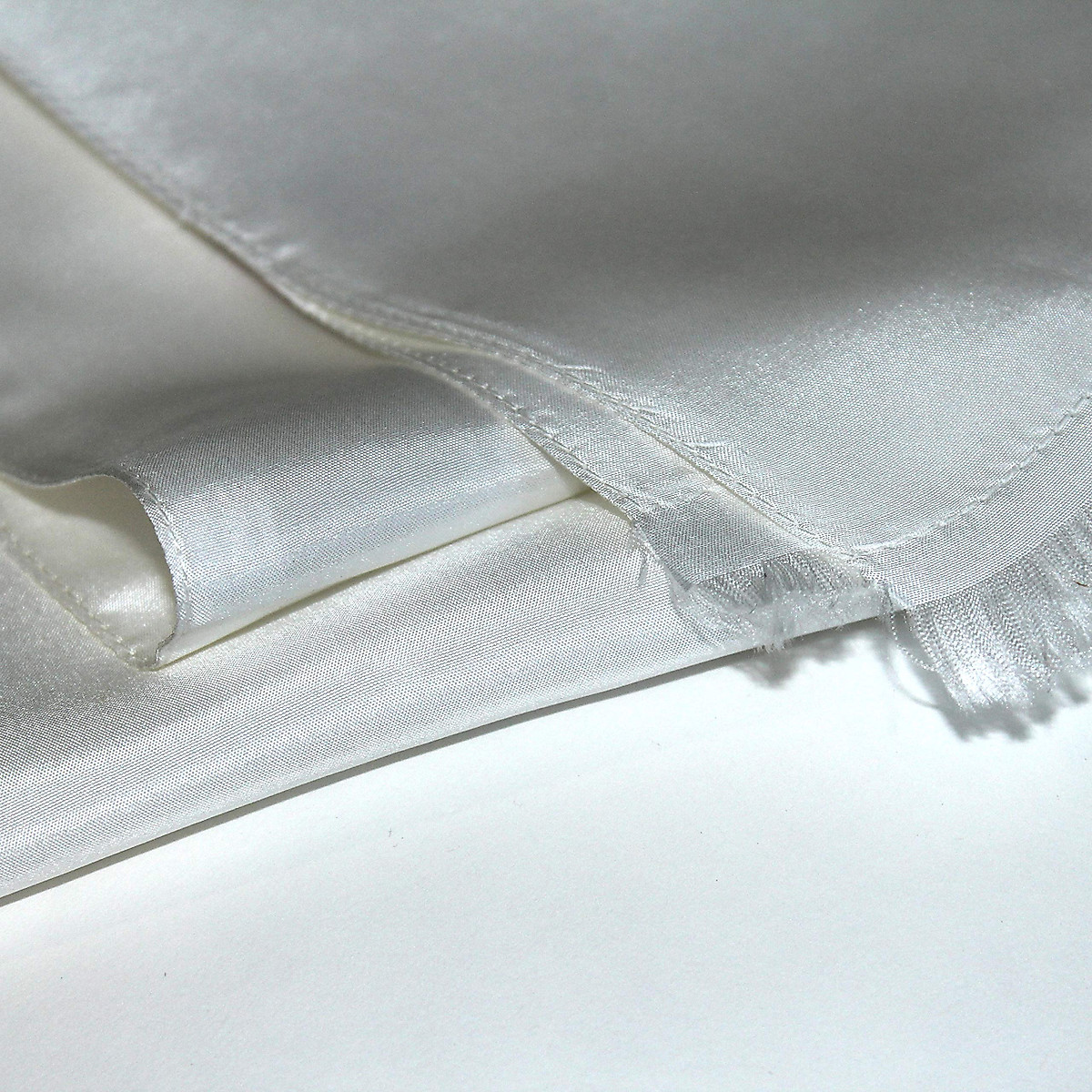 Royal Silk Dashing White Silk Aviator Scarf Pure 100% Silk – 8” x 60”