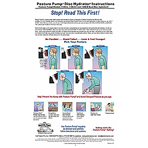 Posture Pump® Neck Exercising Dual Cervical Spine Disc Hydrator® Pump | Relieves Neck & Upper Back Pain Stiffness | Neck Shoulder Pain Relief Posture Control (Dual Air Cell Model 1400-D)