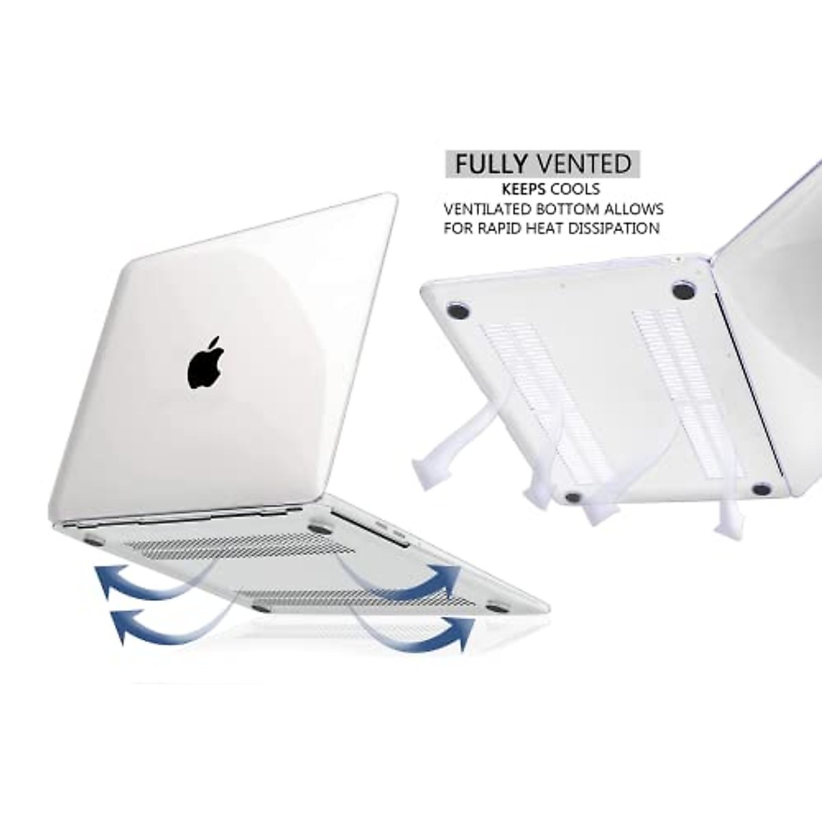 GVTECH Case for MacBook Air 13 inch Crystal Clear Case A1369 A1466, Plastic Hard Shell & Keyboard Cover & Screen Protector for with MacBook Air 13 (2010-2017) (A1369/A1466)