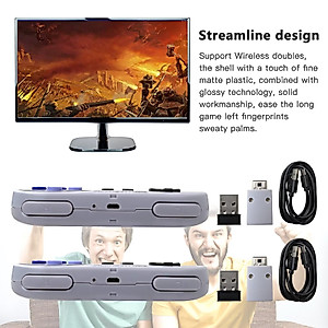 USonline911 2 Pcs 2.4GHz Wireless Gamepad Controller For Super Nintendo NES & SNES classic mini Wireless Console controller joystick games