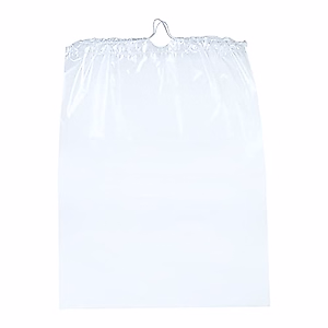 InfinitePack Large 10"x14"(100pcs) Transparent Shoe Bags for Travel, Portable Shoe Bags, Shoes Pouch Storage Organizer with Drawstring for Men & Women aClear Window Shoes Pouch with Rope