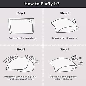 Bedsure Firm Pillows Queen Size Set of 2, Firm Queen Bed Pillows for Sleeping Hotel Quality, Queen Pillows 2 Pack Supportive, Down Alternative Pillow for Side and Back Sleeper