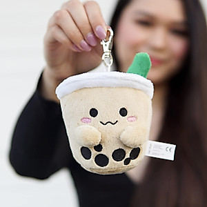 ABC Boba Tea Plush Orignial Cute Stuffed Animal Toy for Wallet, Backpack or Purse 5"
