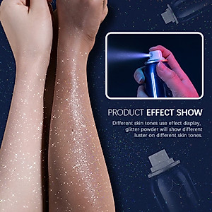Corleone Body Glitter,Shiny Glitter,Highlighter Powder,Glitter Shimmer Sparkle Powder Makeup, for Face Body Hair Dress Prom Party