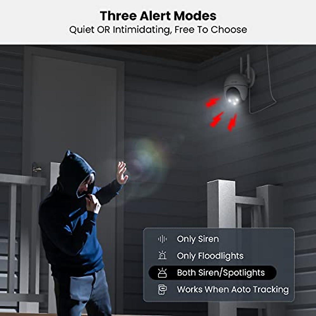 ieGeek Security Camera Outdoor with Spotlight 1080P HD Full Color Night Vision Video Surveillance Camera, Wireless WiFi Smart Home Cameras 360°PTZ with Motion Detection, Alerts, 2 Way Audio, IP65…