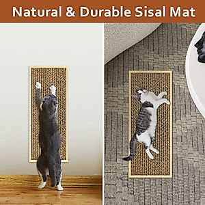 HappyFreeSX Splicing Cat Scratch Pad: Cat Scratchers for Indoor Cats and Kitten, 2 Pack Cat Scratching Pad, Cat Scratcher Cardboard, Cat Scratching Pad, Premium Scratch from Cats, Double-Sided Design