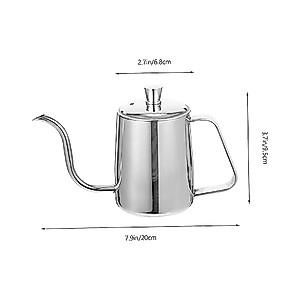 OKUMEYR Coffee Maker Home Supplies Stainless Tea Kettle Espresso Machine Espresso Coffee Maker Machine Espresso Maker Kitchen Water Kettle Coffee Silver Stainless Steel