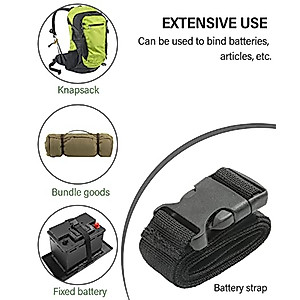 AOCISKA 39 Inch Battery Strap with Buckle,Battery Tie Down Strap,Battery Box Strap,Quick-Release Polypropylene Webbing Strap,Safely Secures Your Battery Box,Battery Straps for Cars Trucks Boats