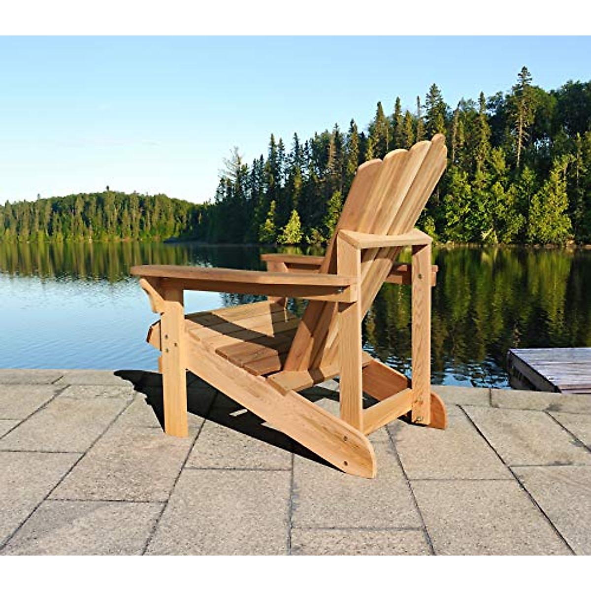 northbeam Riverside Adirondack Chair, Western Red Cedar, Natural