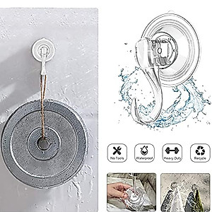 NUZYZ Wall Towel Hooks Coat Hook Hanging Hooks, Heavy Duty Stick on Wall Door Hooks Waterproof Reusable Towel Hooks Adhesive Holders for Hanging Clothes Kitchen Bathroom Adhesive Hooks