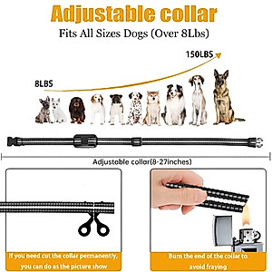 GONNLLYY Dog Training Collar, Dog Shock Collar with Electric , Vibration Beeps, Keypad Lock Mode(1-16 Levels) Rang 2000FT, IPX8 Waterproof for Large Dog/Medium Dog/Small Dog(8 lbs-150 lbs)