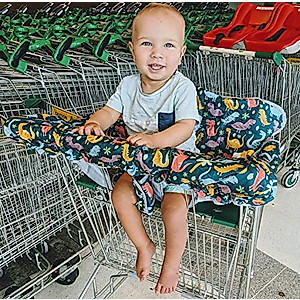Suessie Shopping Cart Cover and High Chair Cover, Dinosaurs