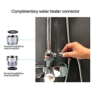 Water Flosser for Family Use 3 Jet Tips & 3 Toothbrush for Faucet & Shower, Oral Irrigator Non-Electric Safety , Dental Oral Care Tooth Cleaning