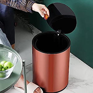 HALAHAI Trash Can Trash Bin Step Trash Can Wastebasket Garbage Container Bin Removable Liner Bucket Step Trash Bin Living Room Garbage Bin (Color : White, Size : 26.5 * 35cm)