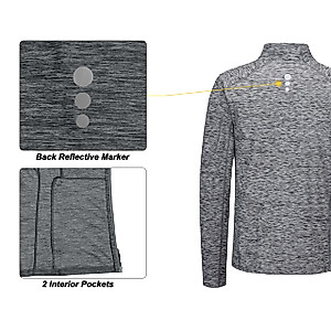 Dasawamedh Men's Running Sport Track Jacket Full Zip Workout Athletic Fitness Jackets for Training Gray Heather L