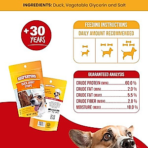 Beefeaters Duck Jerky Strips Dog Treat, 1.58oz, Case of 12, Brown