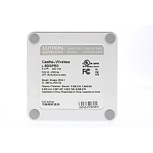 Lutron Caseta L-BDGPRO2-WH - SmartBridge Pro Programmed Via Lutron App, White