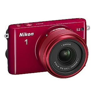 Nikon 1 S2 Digital Camera with 1 NIKKOR 11-27.5mm f/3.5-5.6 Lens (Red)