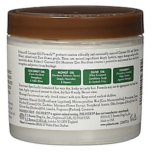Palmers Coconut Oil Moisture Gro Hairdress Jar 5.25 Ounce (155ml) (Value Pack of 2)