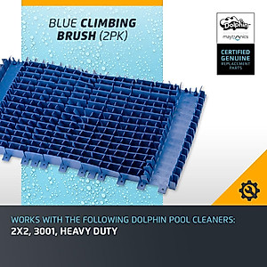 Dolphin Genuine Replacement Part — Blue Climbing Brushes for Commercial Models (2PK) — 6101660-R2