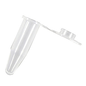 UUYYEO 500 Pcs 0.2 ml Plastic Microcentrifuge Tubes Clear Mini Mirco Test Tubes Snap Cap Tube Test Vials with Lids