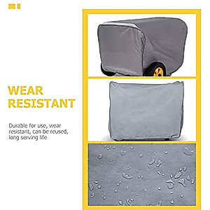 HANABASS 2pcs Shelter Cover.* Cloth Portable Rain Most Sleeve Generator Weather- Resistant Sun Electric Storage for Weather Storing Tarpaulin Generators Protector Resistant.cm