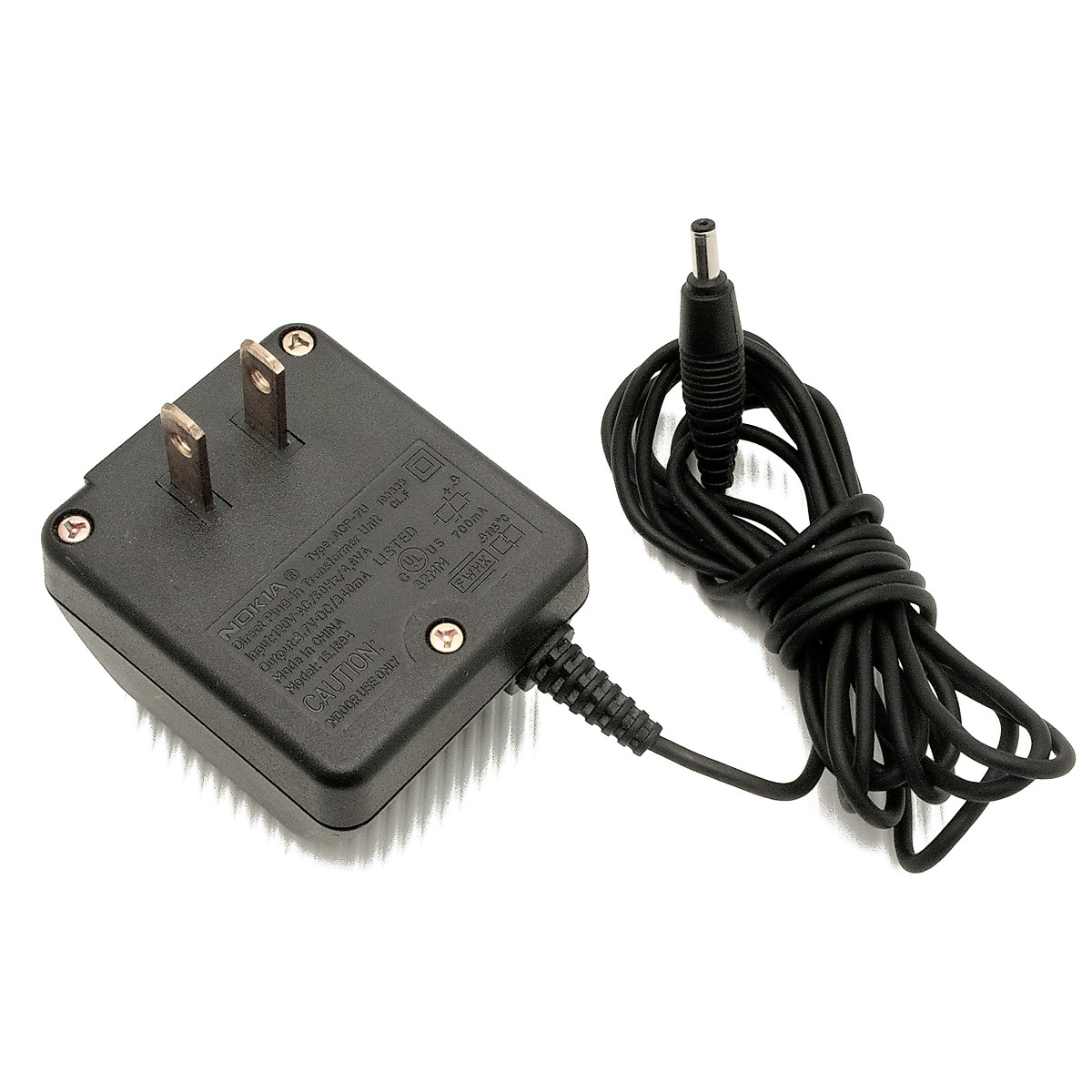 AC-DC ADAPTER 3.7VDC @ 340MA, 1.3MM DC POWER PLUG + CENTER
