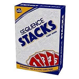 Goliath Sequence Stacks Card Game - Sequence Fun in a Five-Card Run, White