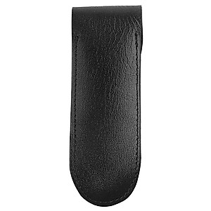 Bottle Opener Leather Case New Bottle Opener Holster Small Leather Bag Wine Knife Set Wine Tool Holder PU Bag (Black)