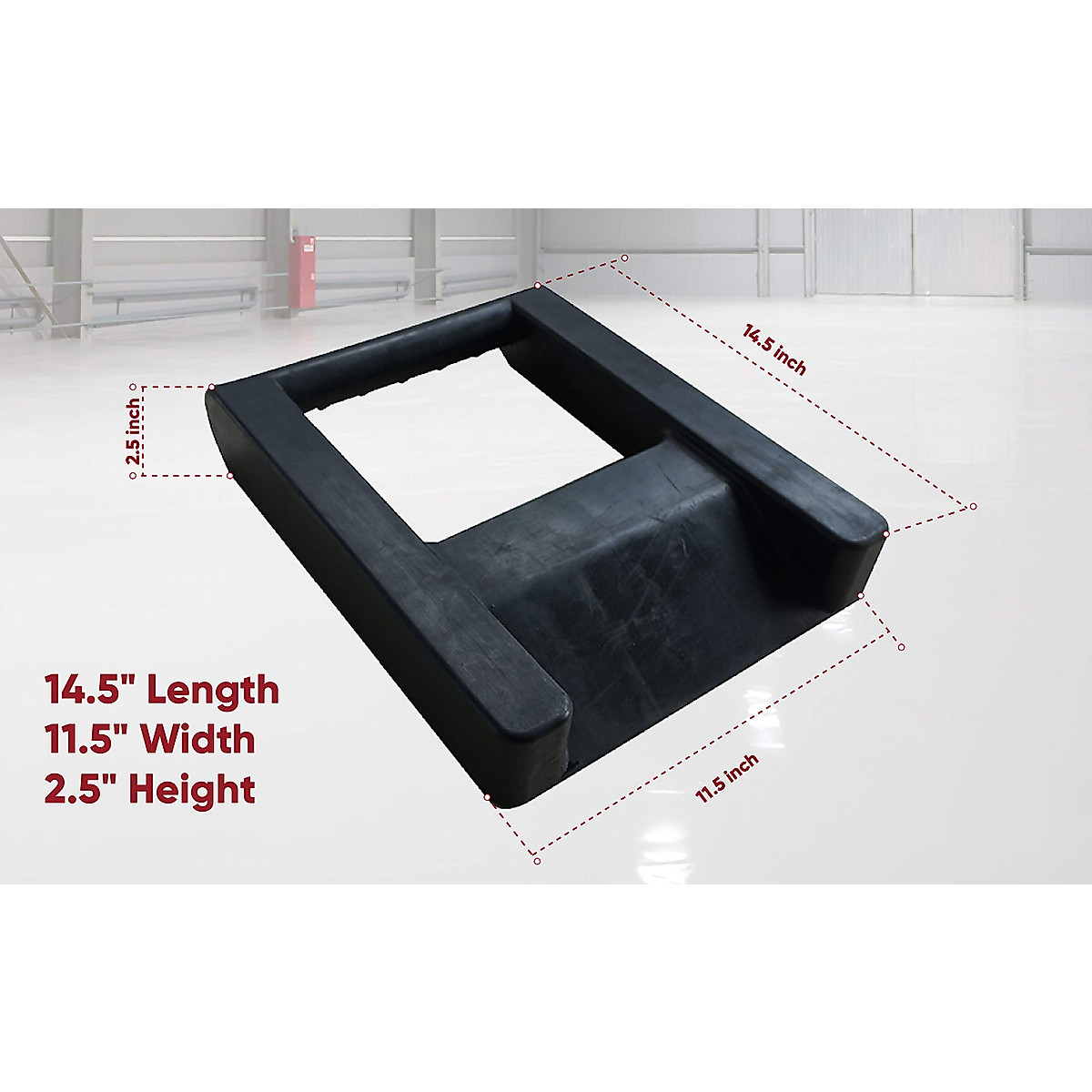 Pake Handling Tools Heavy Duty Pallet Jack Stop - Damage Reducing, Simple, and Functional- 14.5" Length x 11.5" Width x 2.5" Height