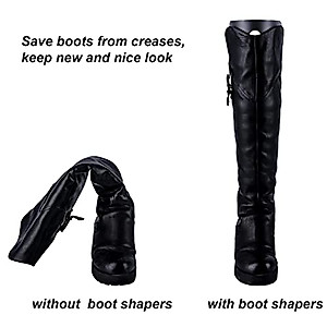 ericotry 2 Pairs 8 Inch Boot Shaper Form Inserts Breathable Boots Tall Support Shoe Tree Stands Holder for Women and Men