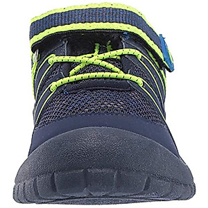 OshKosh B'Gosh Boy's Xavi Athletic Bumptoe Sneaker, Navy, 5 M US Toddler