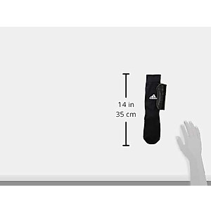 adidas Unisex-Child Performance Youth Sock Shin Guards, Black/White, Medium