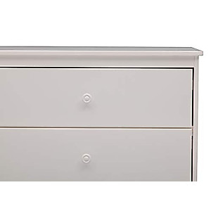 Delta Children Sutton 3 Drawer Dresser with Changing Top, White